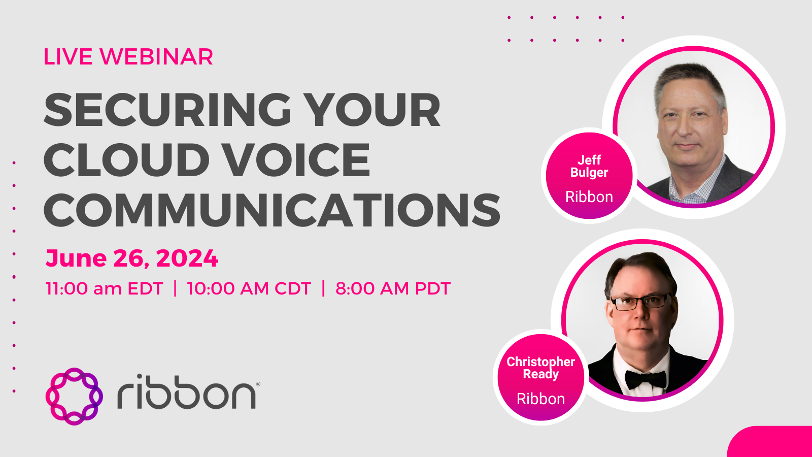 Webinar - Securing Your Cloud Voice Communications